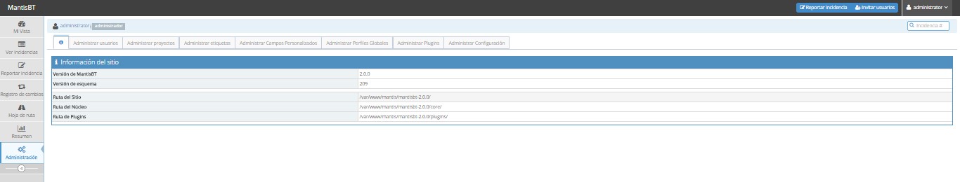 Mantis-Bug-Tracker (Sistema de Gestión de Incidencias ) | Mantis-Bug ...