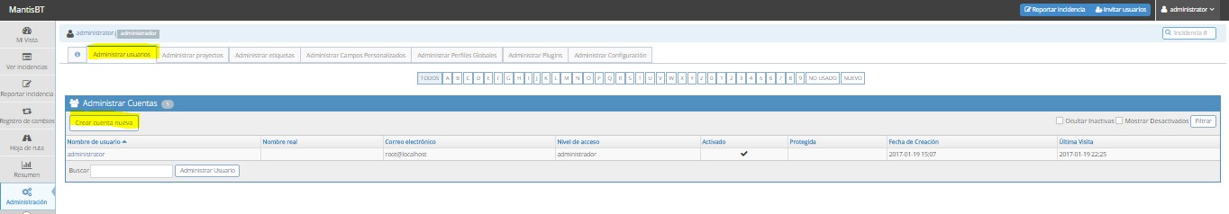 Mantis-Bug-Tracker (Sistema de Gestión de Incidencias ) | Mantis-Bug ...